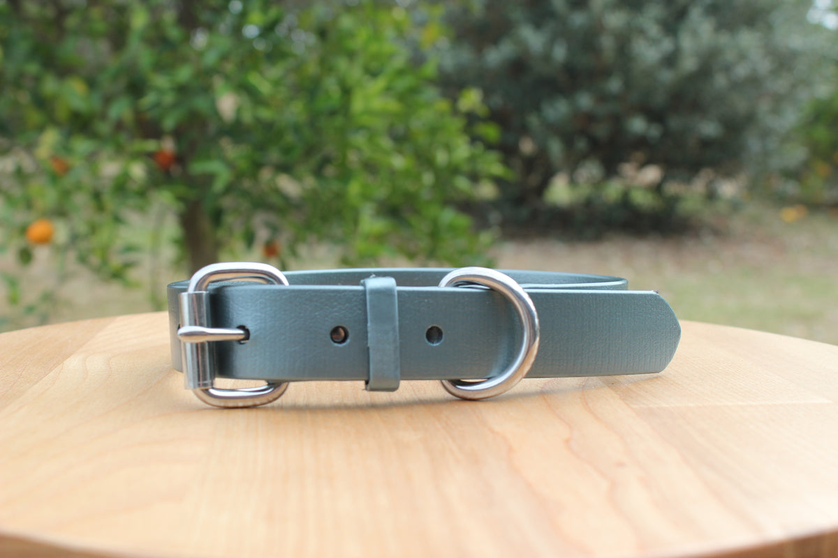 Slate Shimmer (Dark Grey) Dog Collar – Coopers Collars