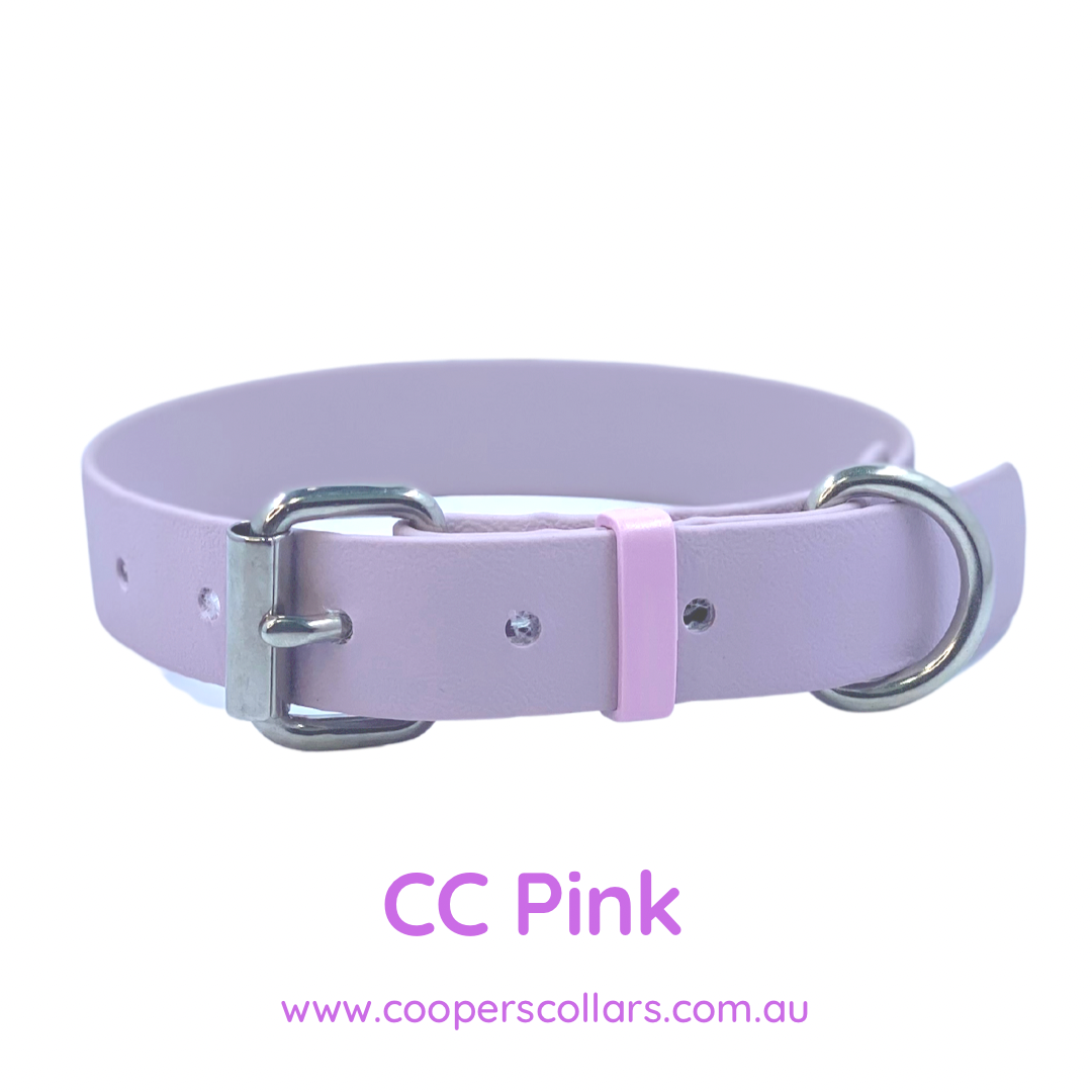 CC Pink (Baby Pink) Dog Collar – Coopers Collars